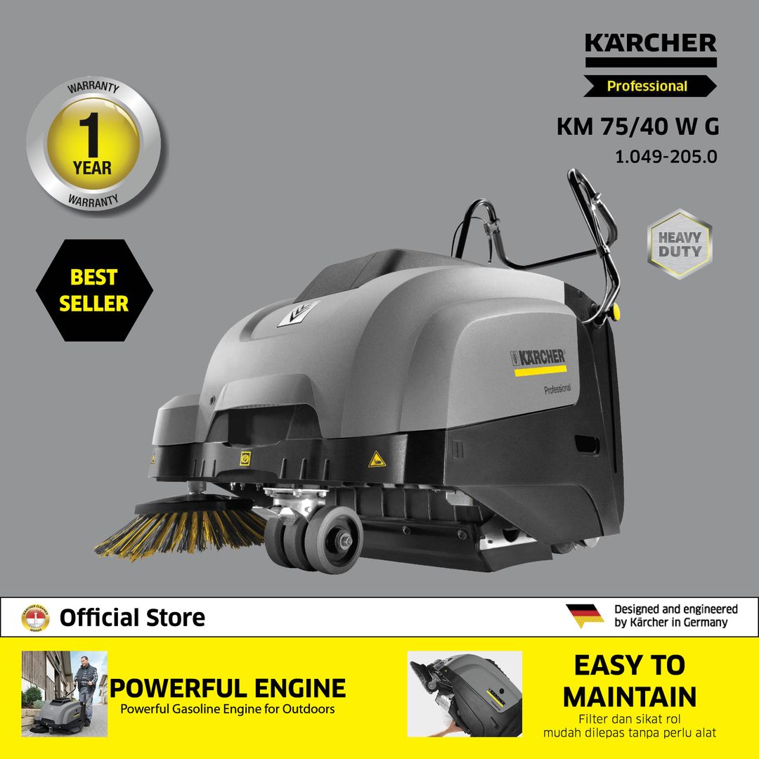 Karcher KM 75/40 W G Sweepers Walk-Behind Vacuum – Karcher Store ID
