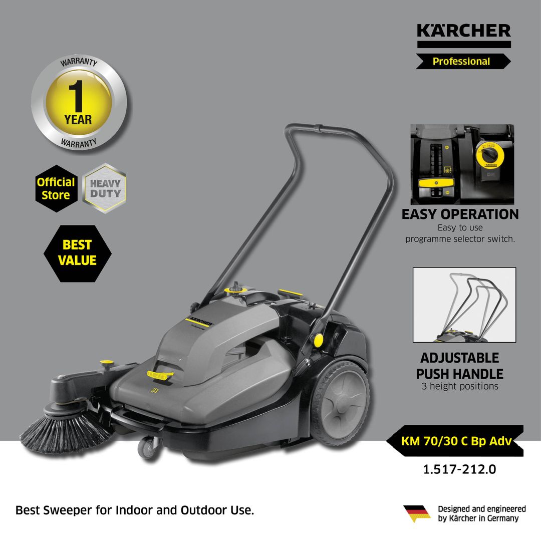 Karcher KM 70/30 C Bp Adv Sweepers Walk-Behind Vacuum – Karcher Store ID